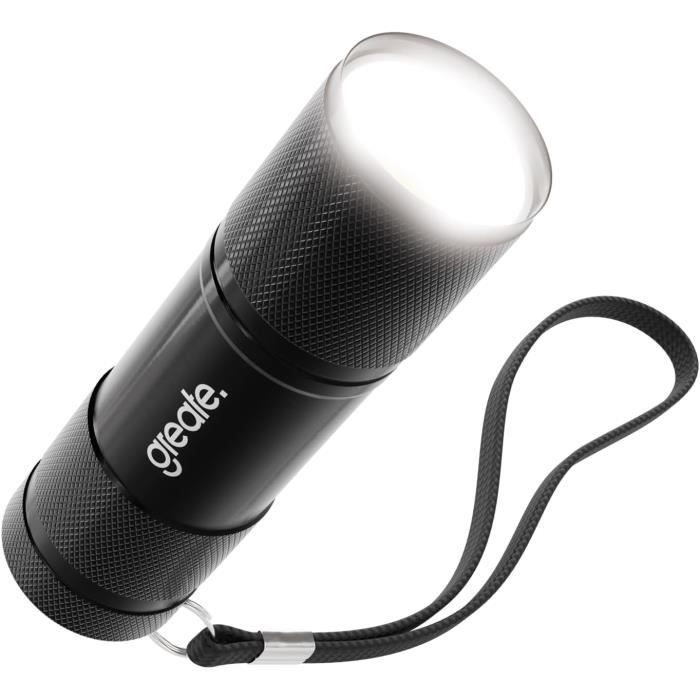 Mini Lampe de poche LED petite et puissante pour sac à main incl. piles - Lampe torche enfant en ...