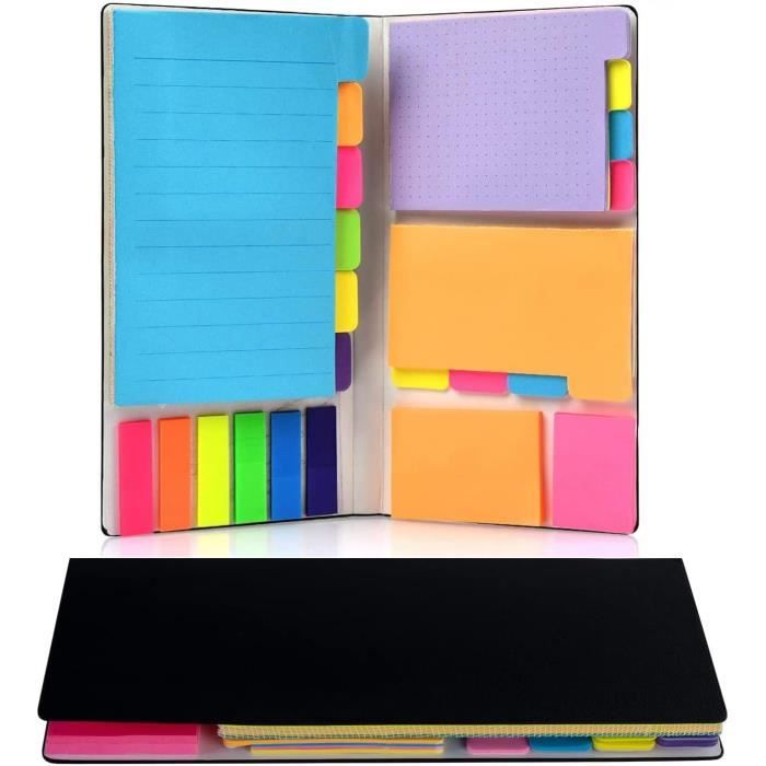 Notes Autocollantes Feuillets Autocollants en 6 Formats 7 Couleurs ...