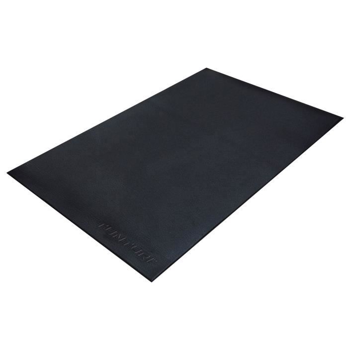 Tapis de protection sol musculation - TUNTURI - 200x92.5cm - Noir ...