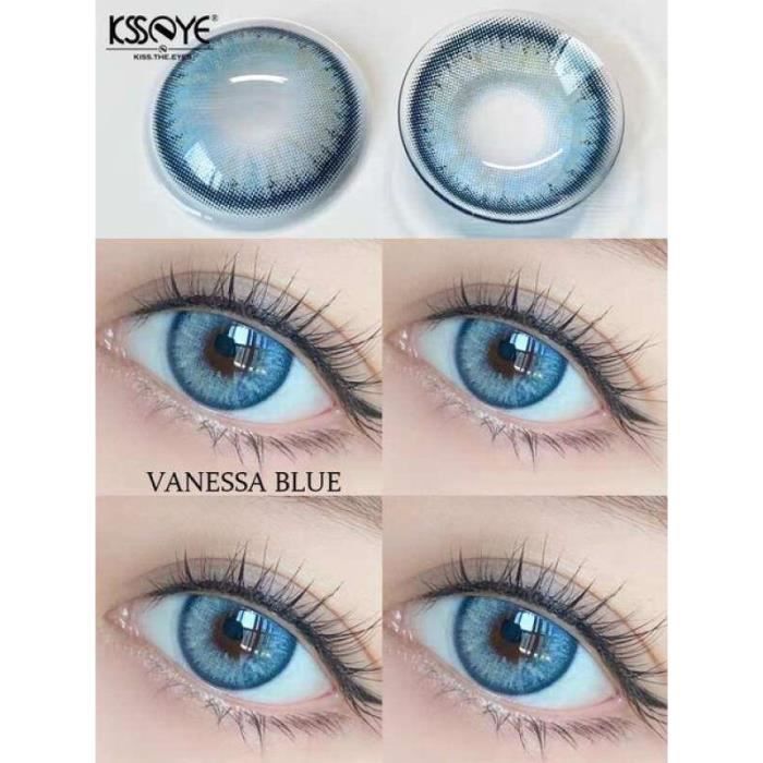 PX05435-LENTILLES DE CONTACT.Lentilles de Contact bleu grande taille ...