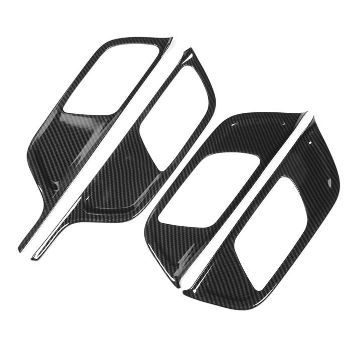 Garosa Poignée de porte Door handle trim, Akozon 4Pcs Carbon fiber ...