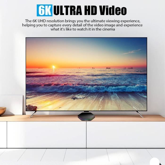 TV Box, boitier iptv Android 12.0 TV Box 4GB RAM 32GB ROM Boîte de ...