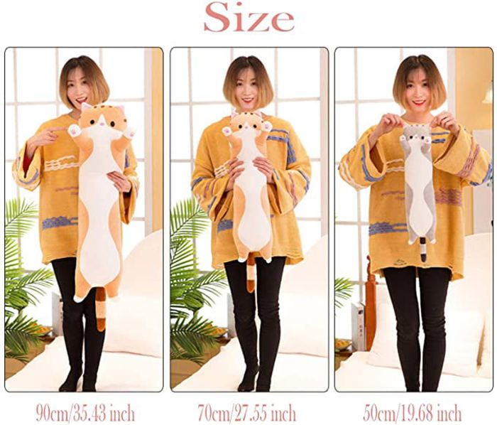 Peluche chat poupée mignon dessin animé doux peluche chaton oreiller ...