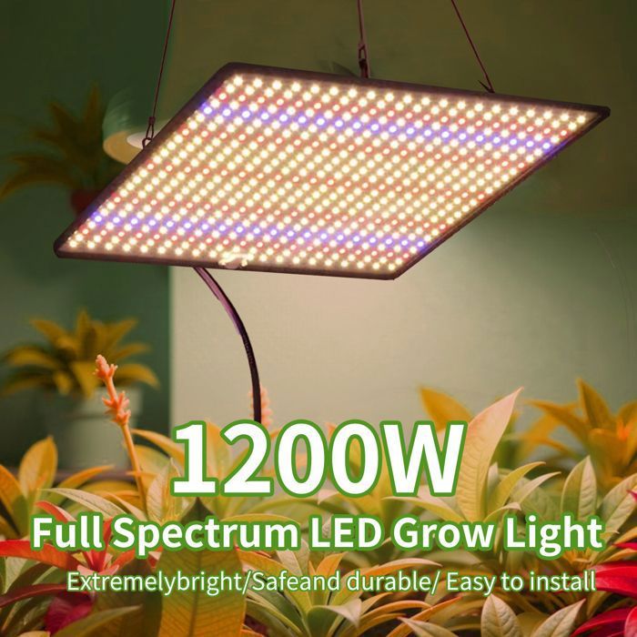 Lampe de Horticole Croissance LED,Spectre Complet 1200W,pour Plantes d ...
