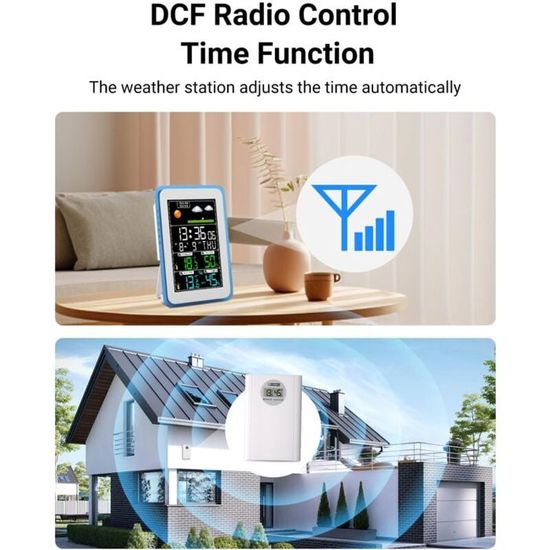 Station Météo Sans Fil Intérieure et Extérieure avec Thermomètre ...