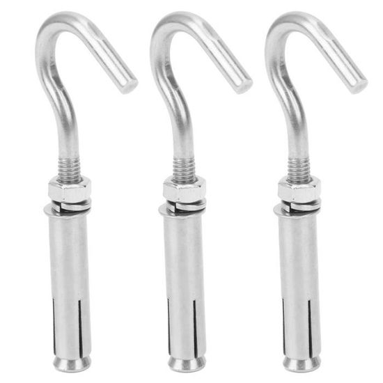 Crochet à vis d'expansion - GAROSA - M6 - Acier inoxydable 304 - Lot de ...