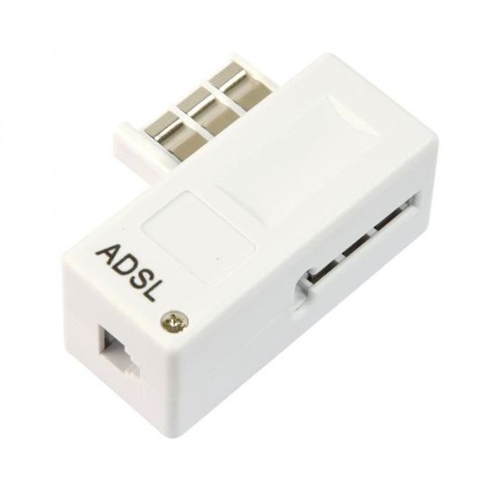 Fiche gigogne ADSL - GEFOM - 474772 - Blanc - Avec filtre - Câble ...