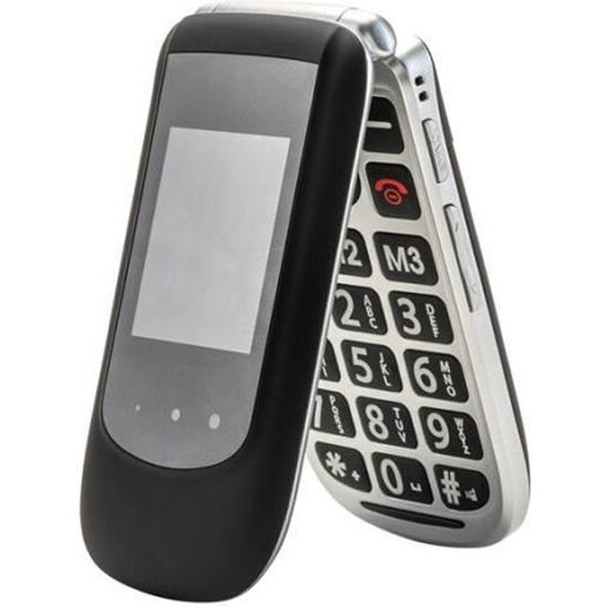 Téléphone à clapet classique T09 Téléphone à fonction GSM Grand ...