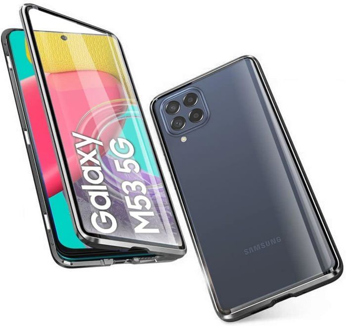 Coque Magnétique Métal Antichoc pour Samsung Galaxy M53 5G avec Verre ...