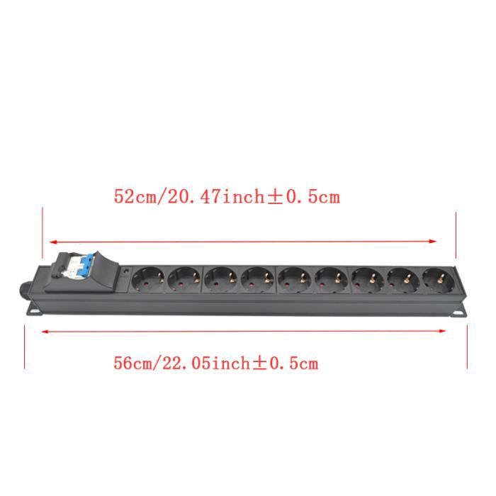 PRISE 9AC-32A 8000W--Unité de Distribution d'alimentation PDU, bande d ...