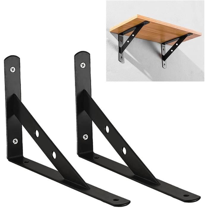 Support D'étagère, Equerre pour Etagere Mural en Métal, Supports D ...