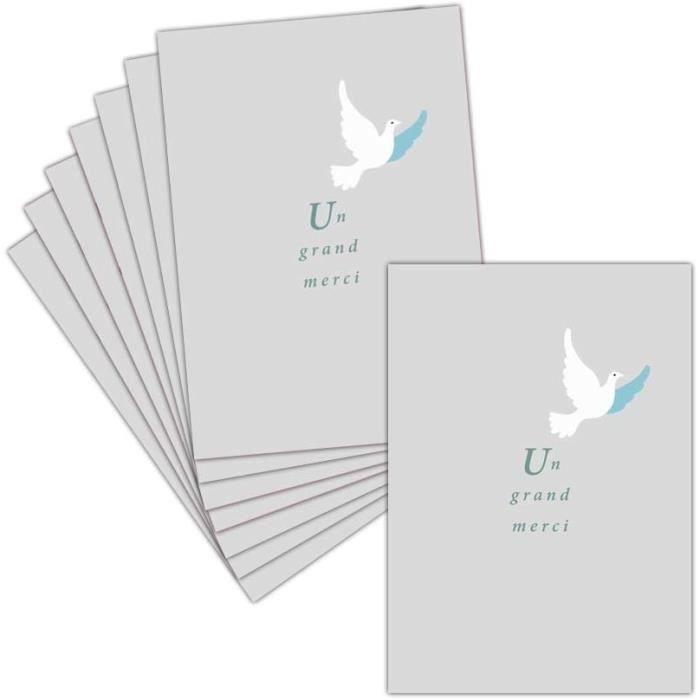 Carte Remerciements Condoléances \U2014 8 Cartes Postales 3 Formats ...