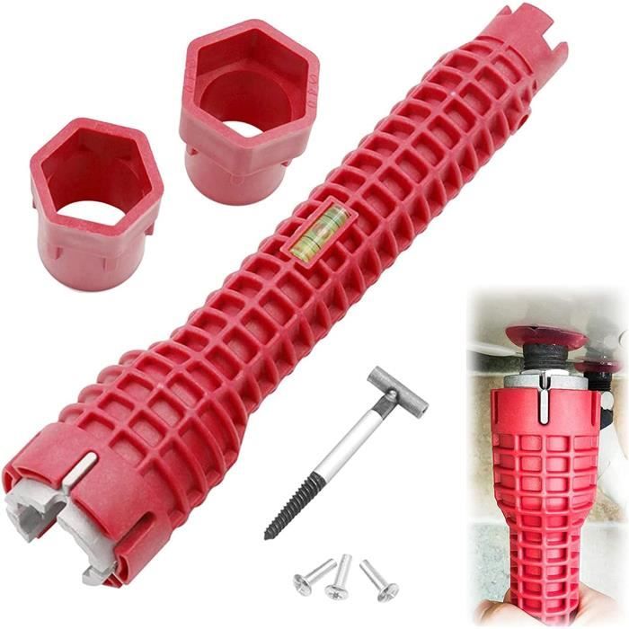 Clé de Tuyau d'Eau Multifonctions Outil D'Installation Pour Évier Clé ...