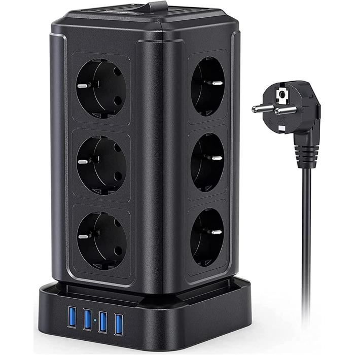 LIWI-Tour Multiprise Electrique USB (4000W-16A), Multiprise Electrique ...