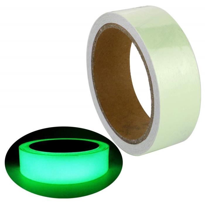 5m x 3cm Glow in the Dark Tape, Vert Lumineux Ruban Adhésif Autocollant, Ruban Adhésif ...