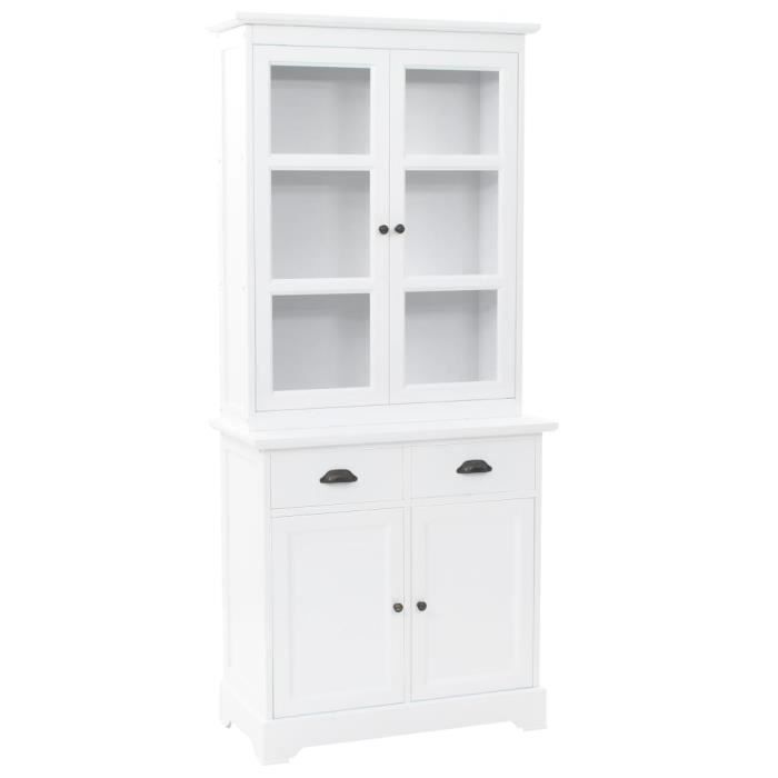 Vaisselier BMP - Moderne Buffet Meuble Rangement avec 4 portes MDF et ...