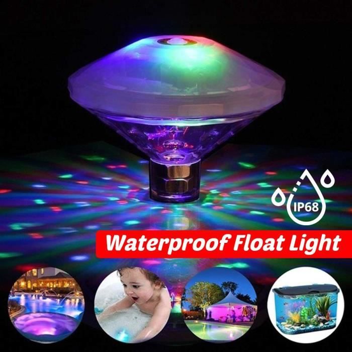 Lumière flottante sous-marine rvb lumière de fête LED Disco lumière ...