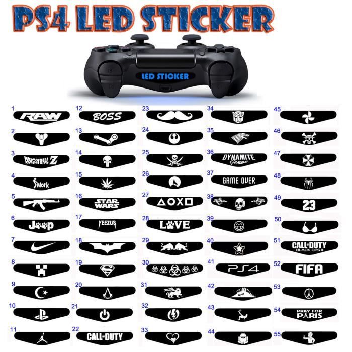 Light Bar Decal Sticker 55 Pcs For PS4 Controller - Cdiscount Jeux vidéo