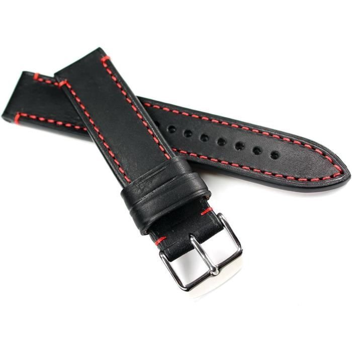 Rios1931 Bracelet De Montre En Cuir Véritable Vintage Vintage 20 Mm ...