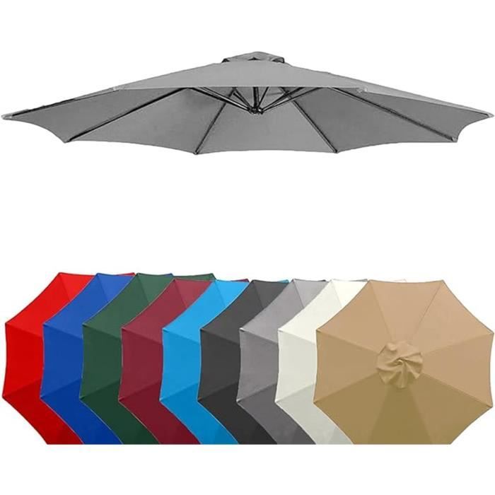 6,5 Pieds-9 Pieds-10 Pieds Auvent De Parasol De Remplacement Avec 6 ...