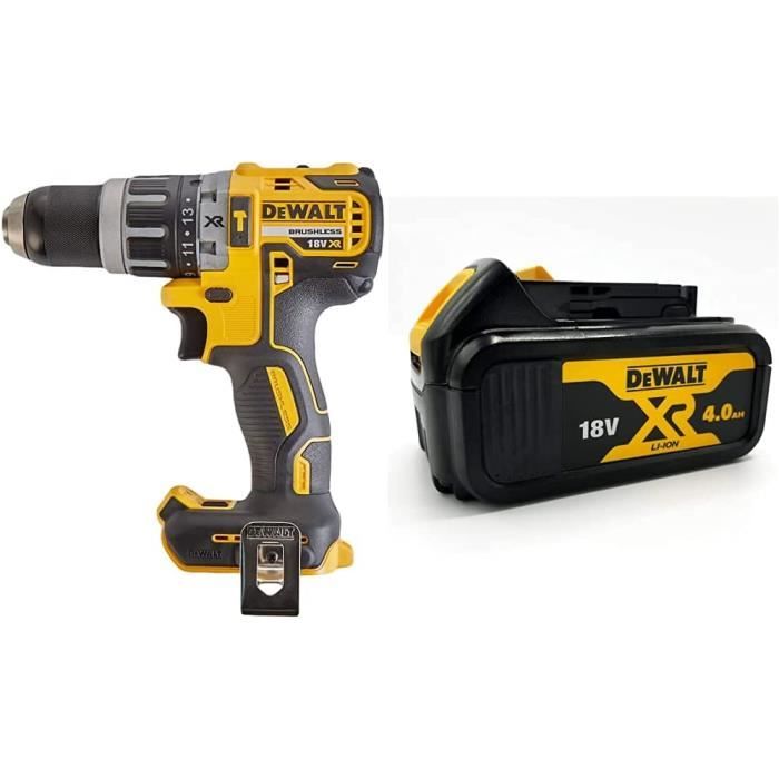 DeWalt DCD796N XR Li-Ion Brushless Marteau Combine Compact, 18 W, 18 V & Batterie XR 18V 4 Ah Li ...