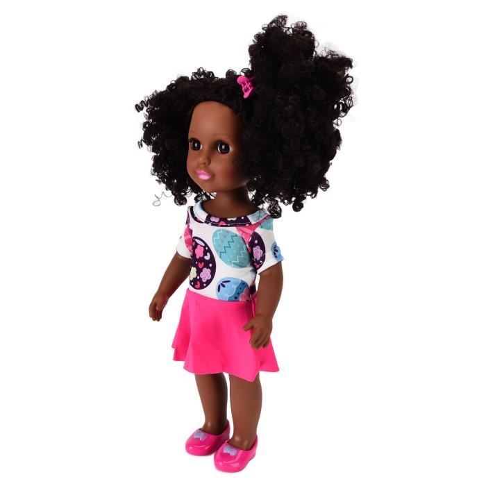 Poupée noire de 14 pouces mignonne poupée de fille africaine américaine ...