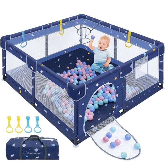 LARS360 Parc pour bébé 130cm x 130cm x 66cm, Barrière de lit Barrière ...
