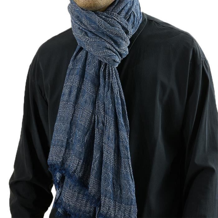 Écharpe Homme,Echarpe Homme Foulard d’Hiver Automne Garder au chaud ...