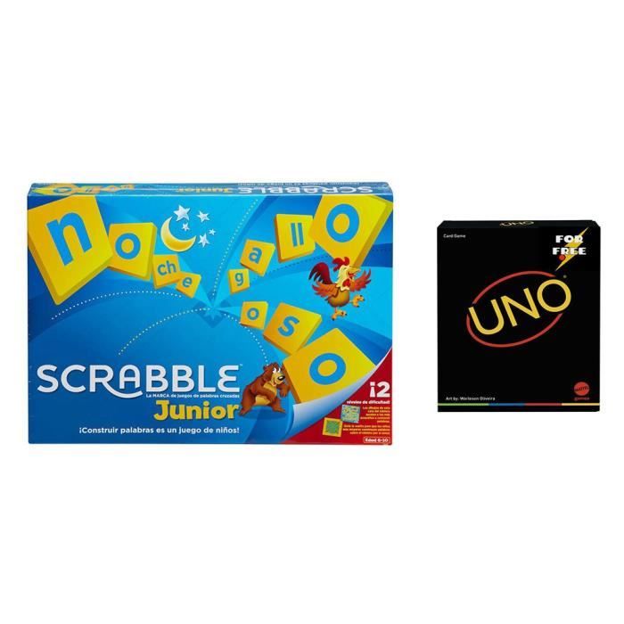 Scrabble Junior - Mattel Games - Y9669 - Jeu de Société et de Lettres ...