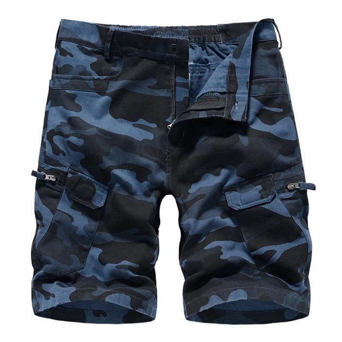 Short d'été pour hommes shorts cargo Bermude Pantalon court décontracté ...