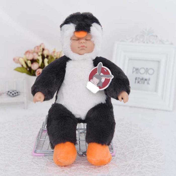 Bébé endormi Mini Poupée Pingouin poupée pour enfants - 25cm gris - Cdiscount Jeux - Jouets