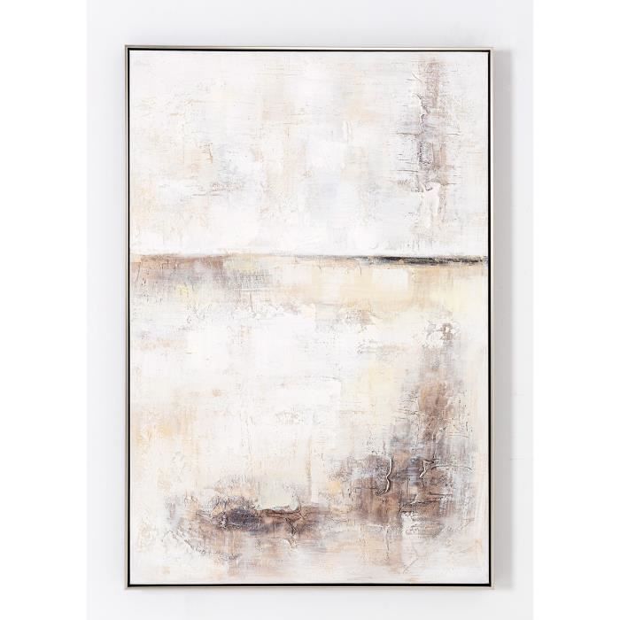 Tableau peinture à l'huile sur toile, peinte abstraite avec cadre en ...