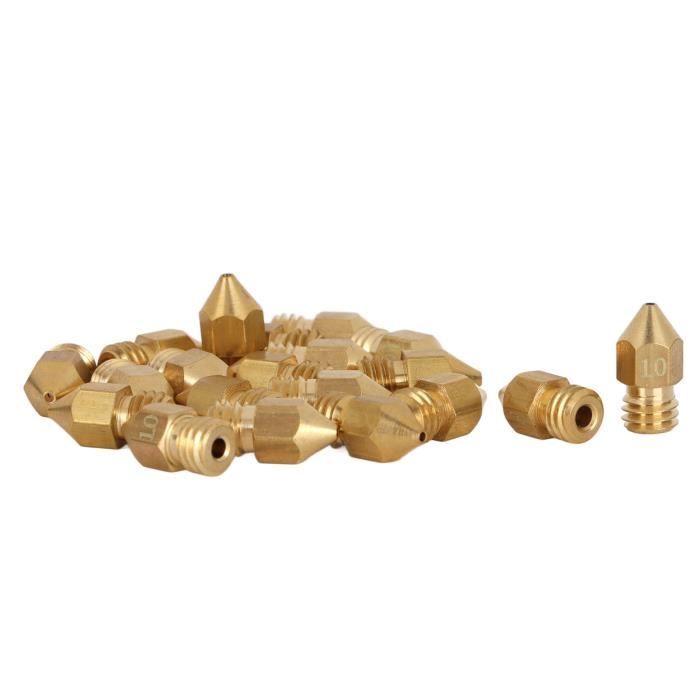 Qiilu Extruder Nozzles, 1.75 Mm Input Diameter MK8 Nozzle Kit M6 Thread ...