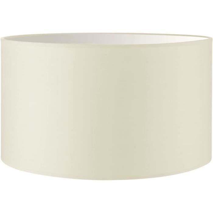 Home Sweet Home collection Moderne Abat-jour Bling cyline 40-40-22cm Beige Abat-jour en tissu de ...