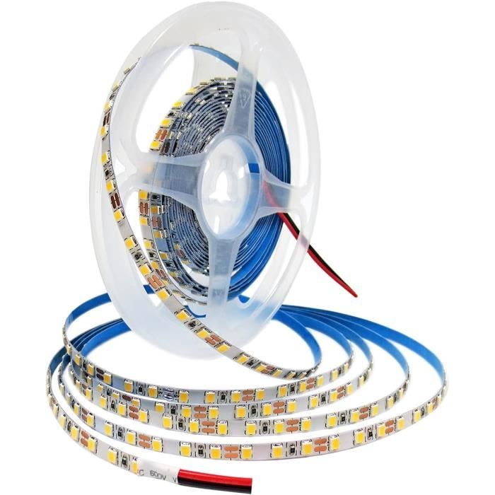 Bande Led 12V, 5Mm De Large, Bande Led 4000K 5M Blanc Naturel 2835 Ip20 ...
