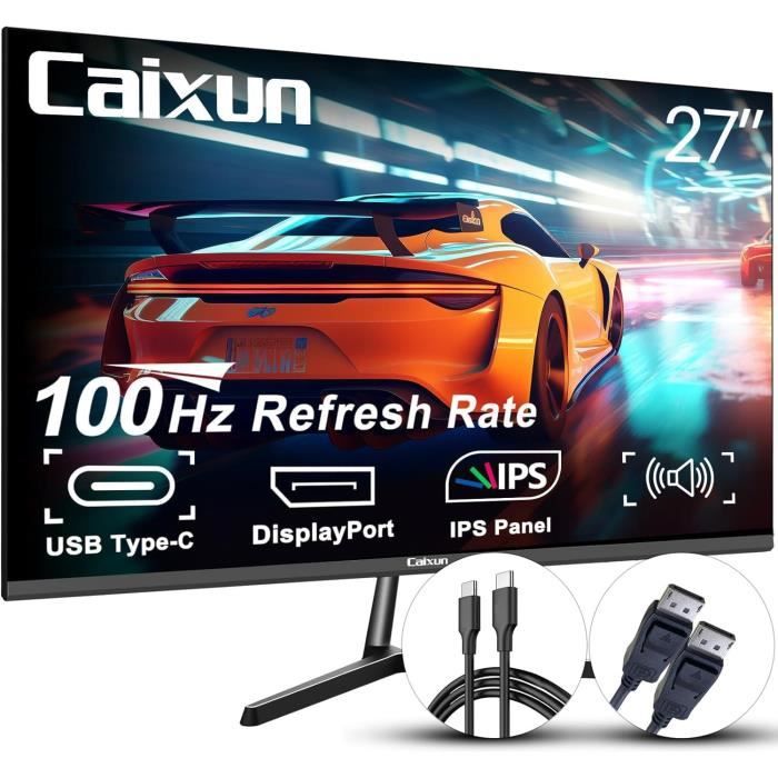 Moniteur Pc Gamer 27 Pouces 100Hz,Ips,Ecran Pc Fhd 1080P Avec Haut ...
