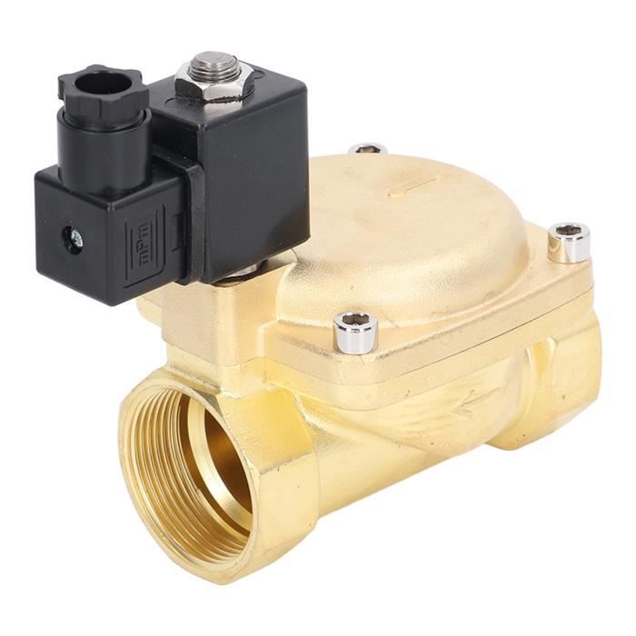 KEM Électrovanne pilote Électrovanne en laiton G1‑1/2in Normalement ...
