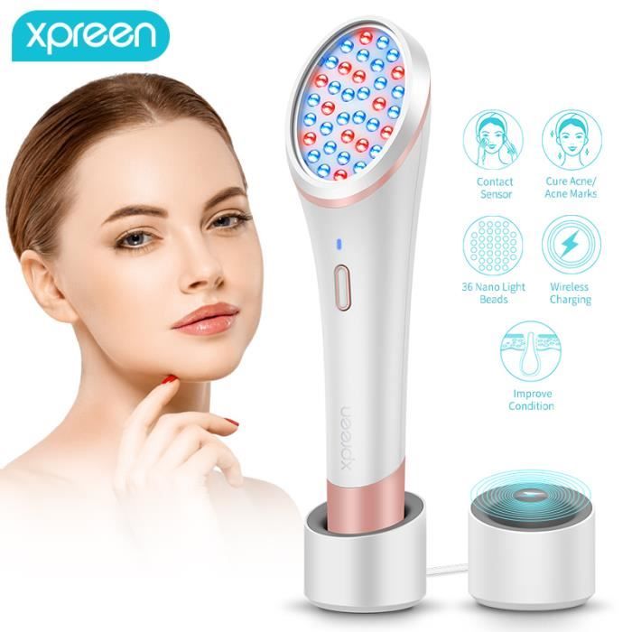 Luminothérapie acné, XPREEN LED Masque Photon avec, Luminothérapie acné ...