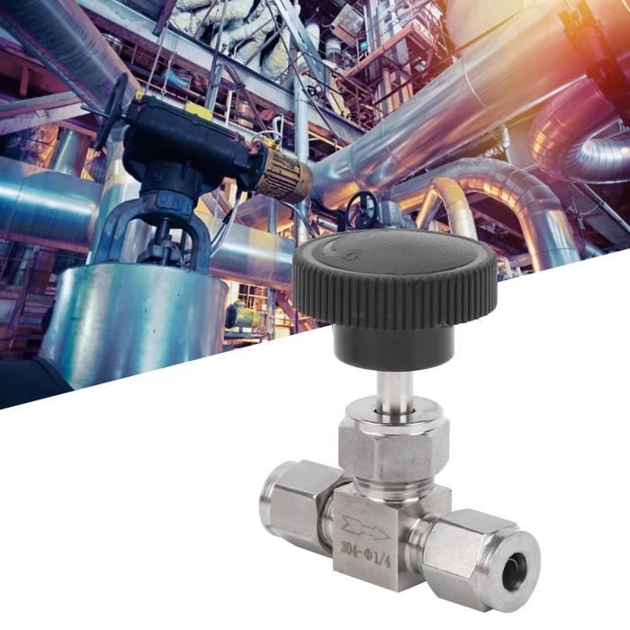 Vanne à Pointeau en Acier Inoxydable 304 - YOSOO - Blanc - Facile à Installer et Entretenir ...