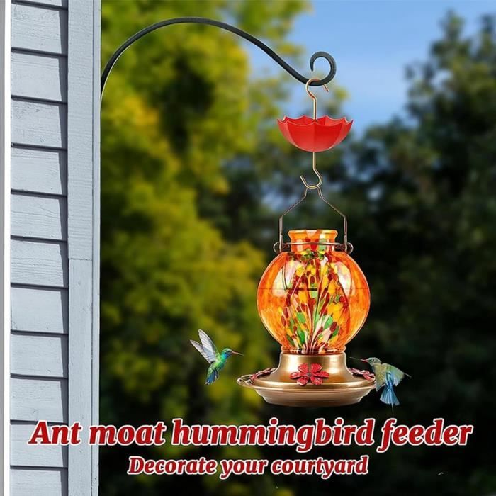 Mangeoire À Colibri Ant Guard, Flower Design Feeder Accessoire Moat ...