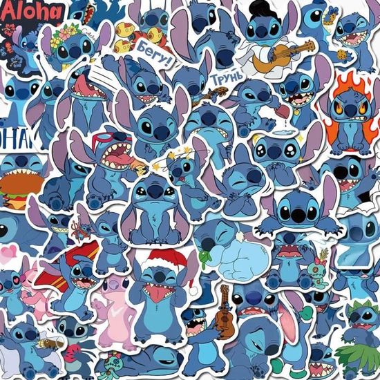Autocollant Stickers Stitch de Lilo et Stitch Disney X10 - Cdiscount Maison