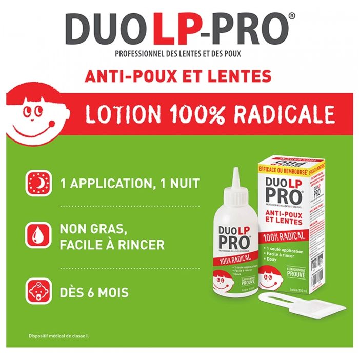 Duo LP Pro Lotion Anti-Poux et Lentes 200ml + Peigne - Cdiscount Santé ...