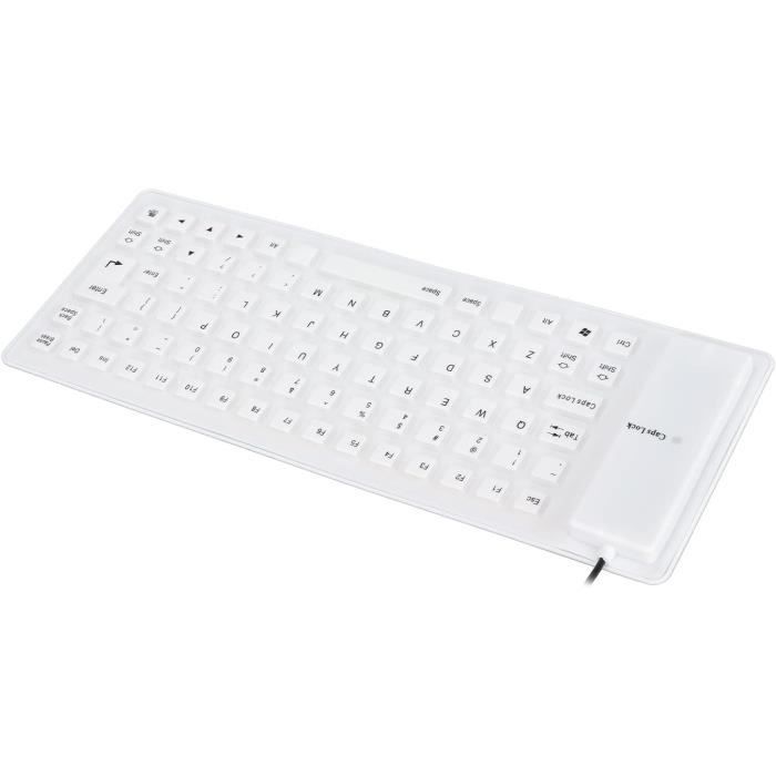 Roll Up Clavier Clavier Flexible Sans Fil Silicone Clavier En Silicone ...