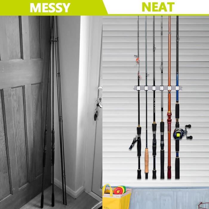 Support Mural Pour Canne À Pêche, Support De Rangement Anti-Glissement ...