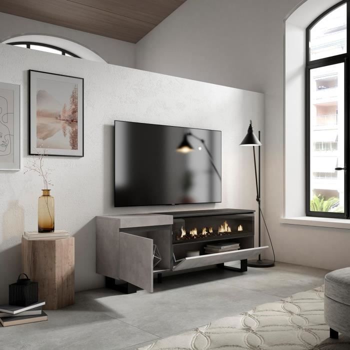 | Meuble Tv | Banc Télé | Grand Espace De Rangement | 150X57X35Cm ...