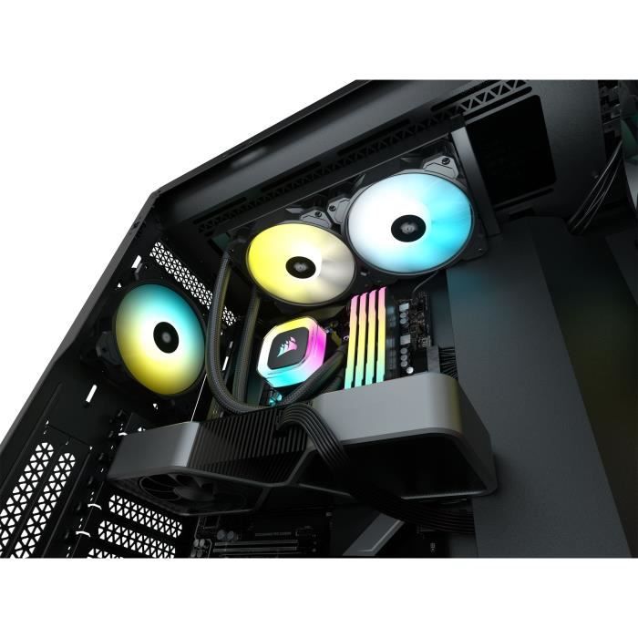 Watercooling - CORSAIR - H100 RGB AIO - Radiateur 240mm ...