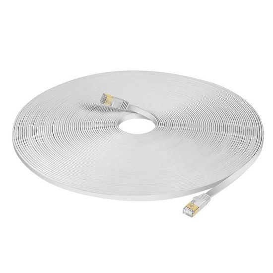 Cat 7 Ultra Thin Gigabit LAN LAN Flat Network Cable 10Gbps for Modem ...