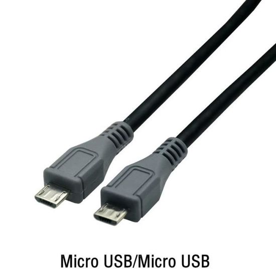 0.5m - Micro-micro USB - Micro mini câble USB 3.1 à 5 broches mâle vers ...