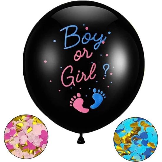 Noir Latex Ballon Gender Reveal,Ballons Gender Reveal,Gender Ballons ...