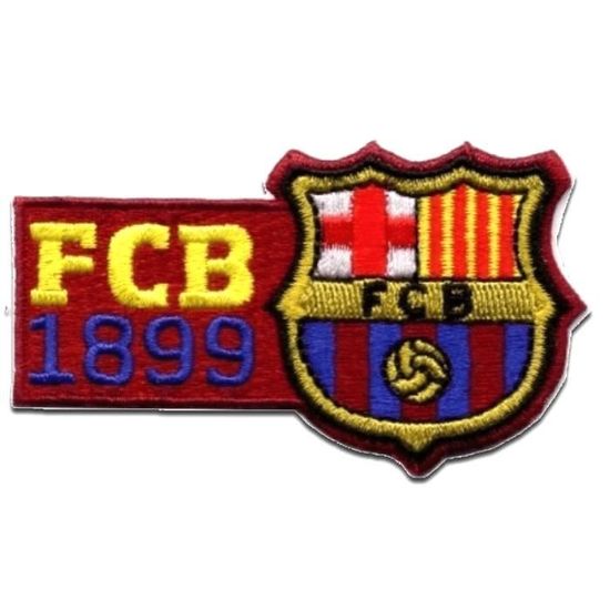 FC Barcelona "FCB 1899 Rouge Fonce" - Ecusson thermocollant patches ...